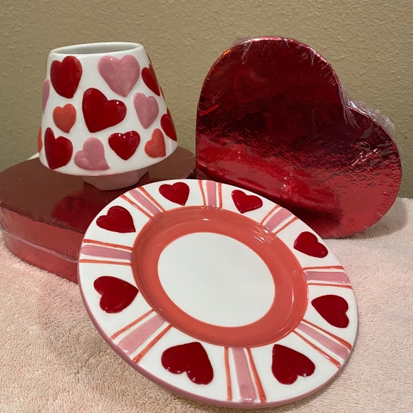 Home Interiors | Holiday | Sweetheart Candle Capper Shade Plate | Poshmark
